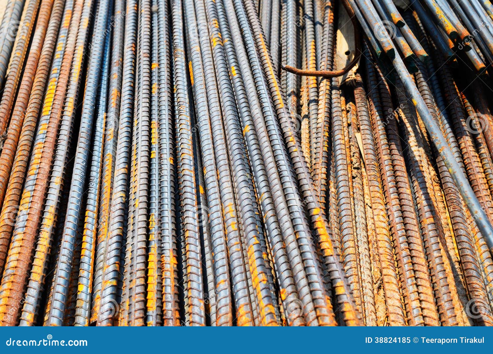 Steel rod stock image. Image of metallic, iron, build - 38824185