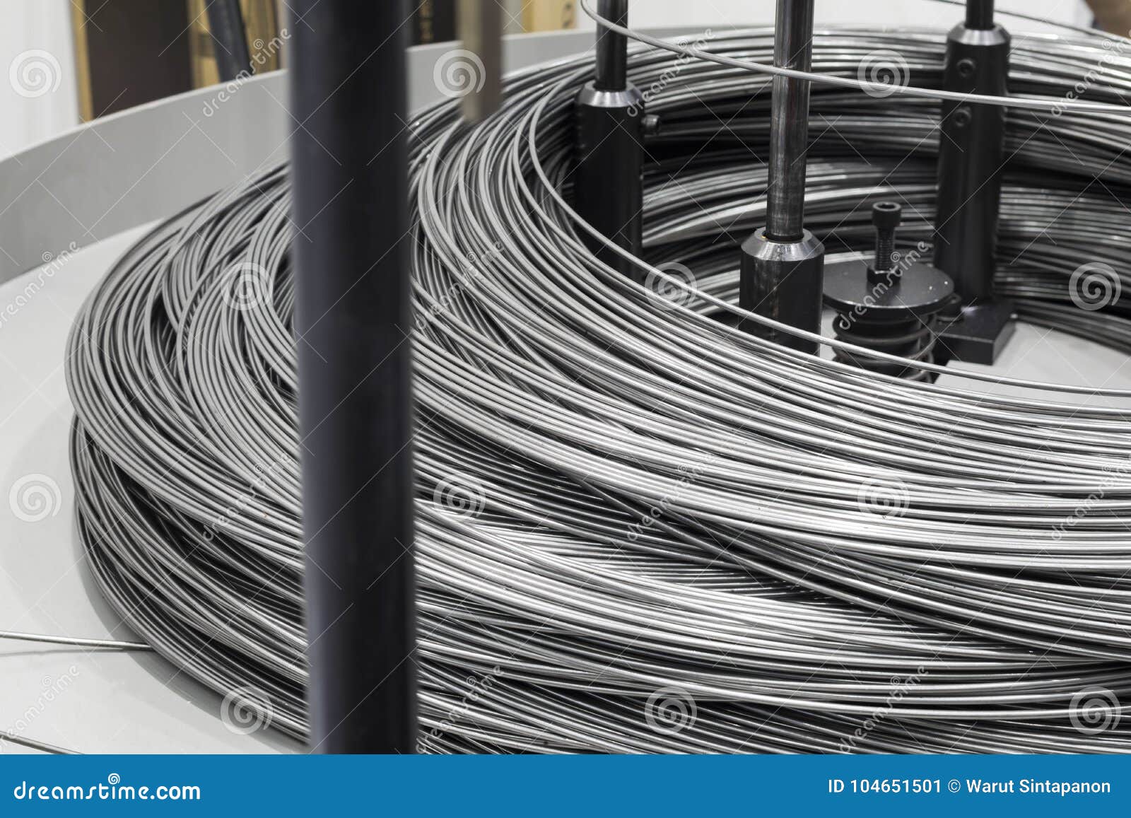 Steel rod raw material stock image. Image of bend, industry - 104651501