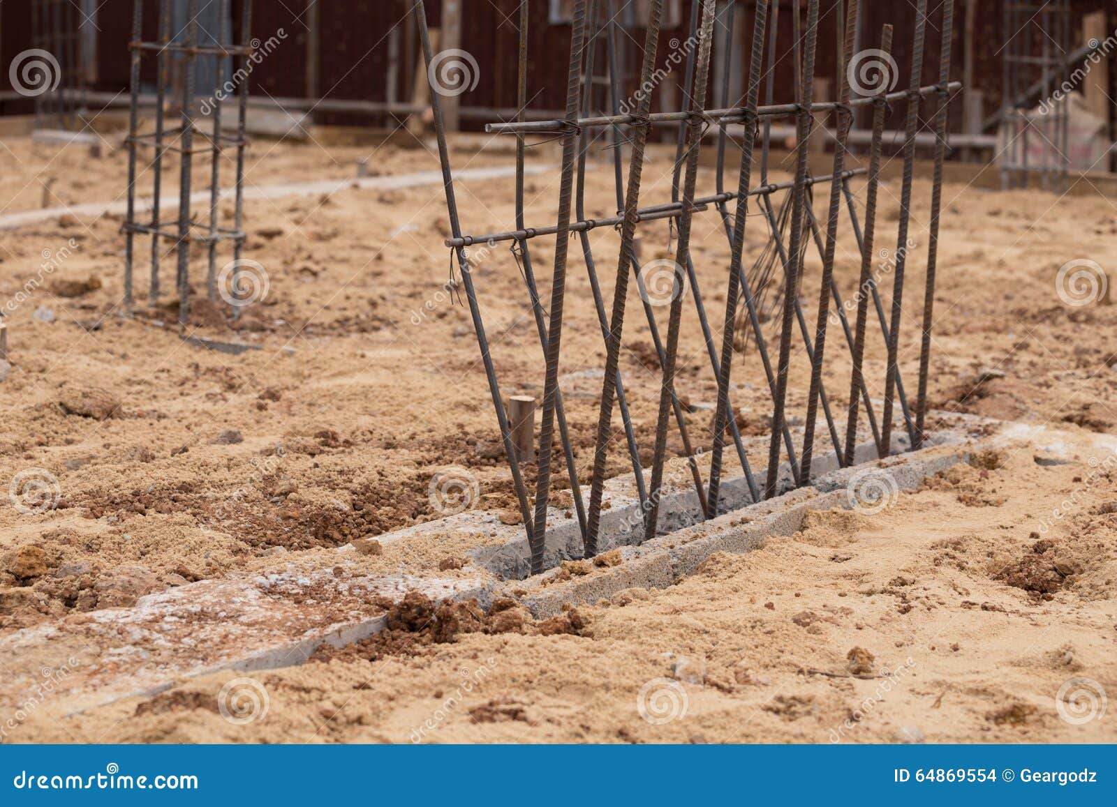 Steel Rod for Stucture of Building Construction Stock Photo - Image of ...