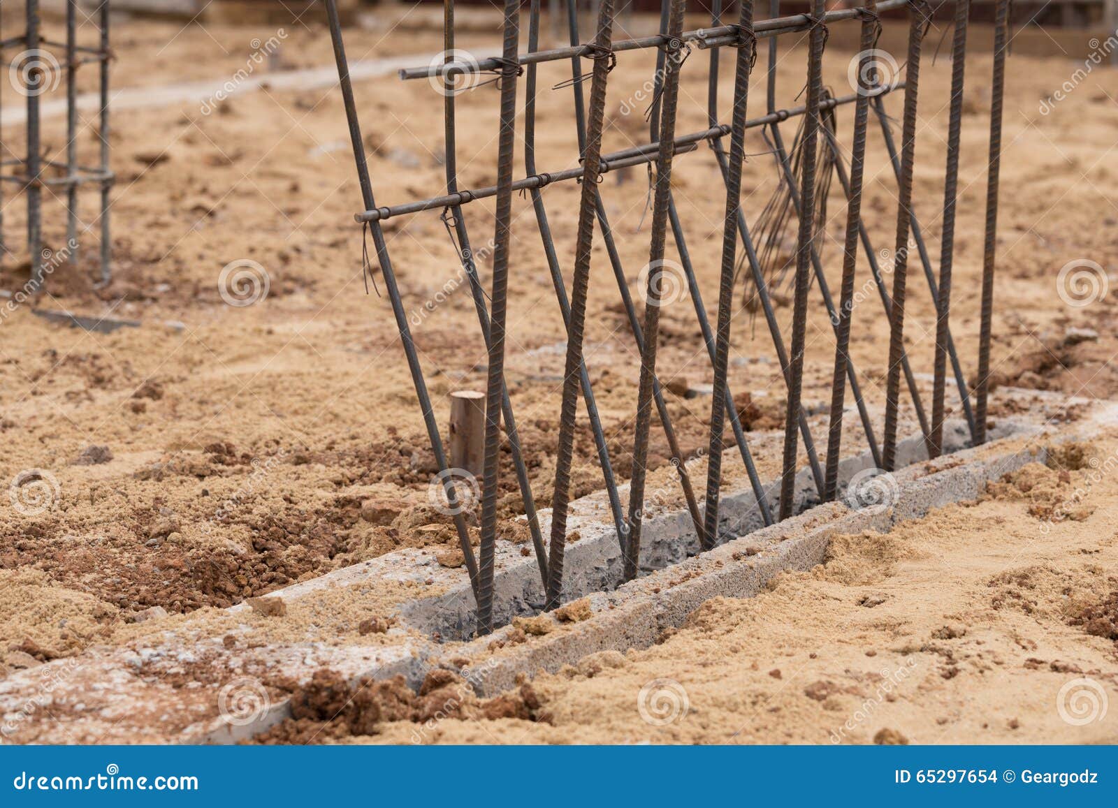 Steel Rod for Stucture of Building Construction Stock Photo - Image of ...