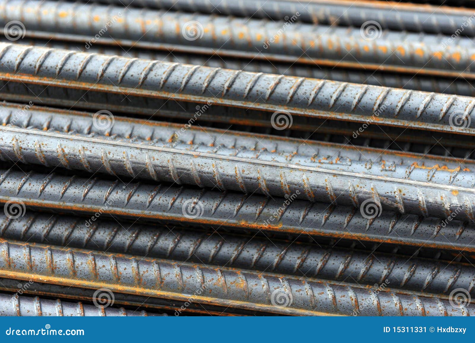 Steel rods stock image. Image of ferro, parallel, building - 15311331