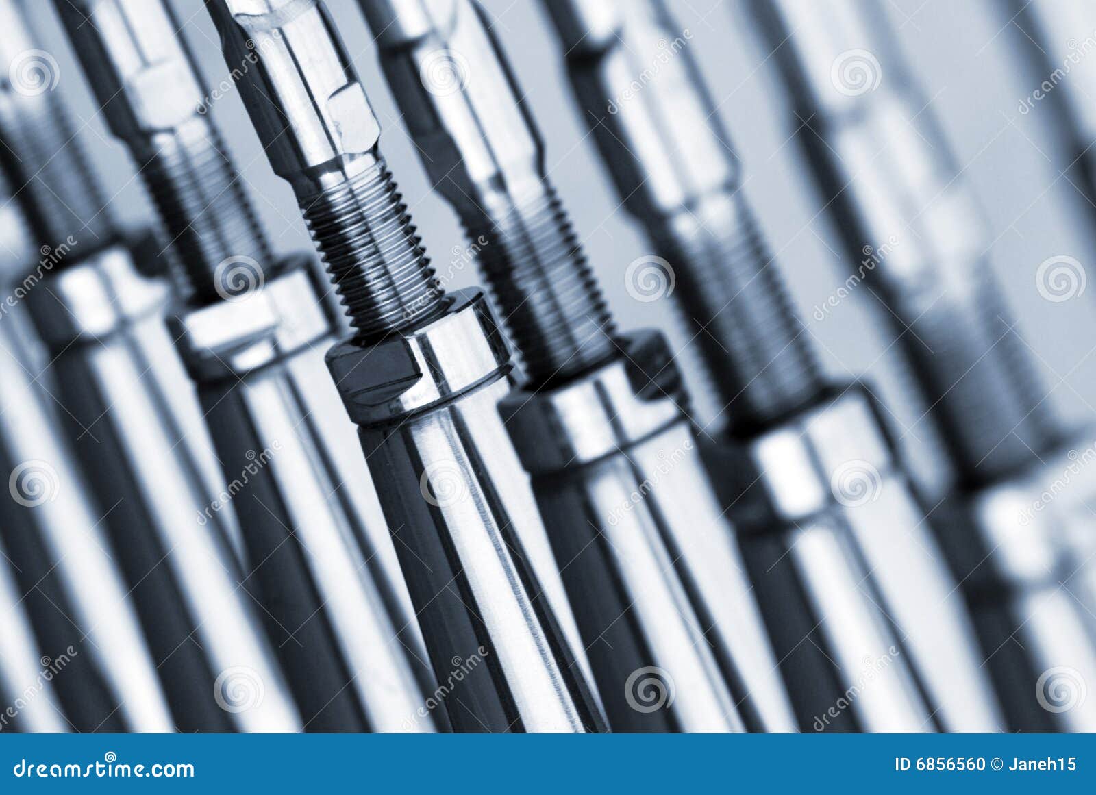 Steel rods stock photo. Image of reflection, pattern, abstract - 6856560