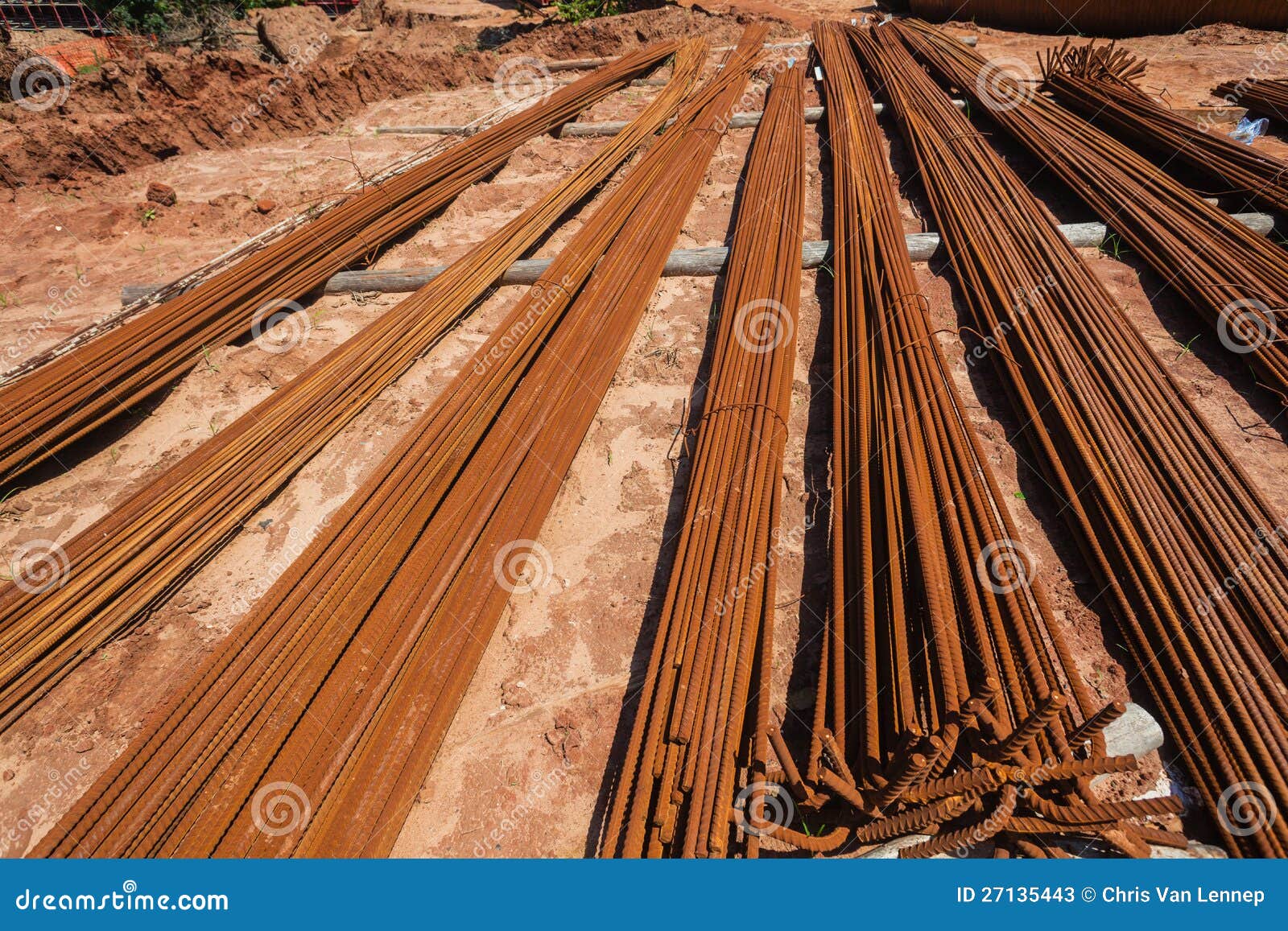 Steel Metal Rods Construction Stock Image - Image of steel, materials ...