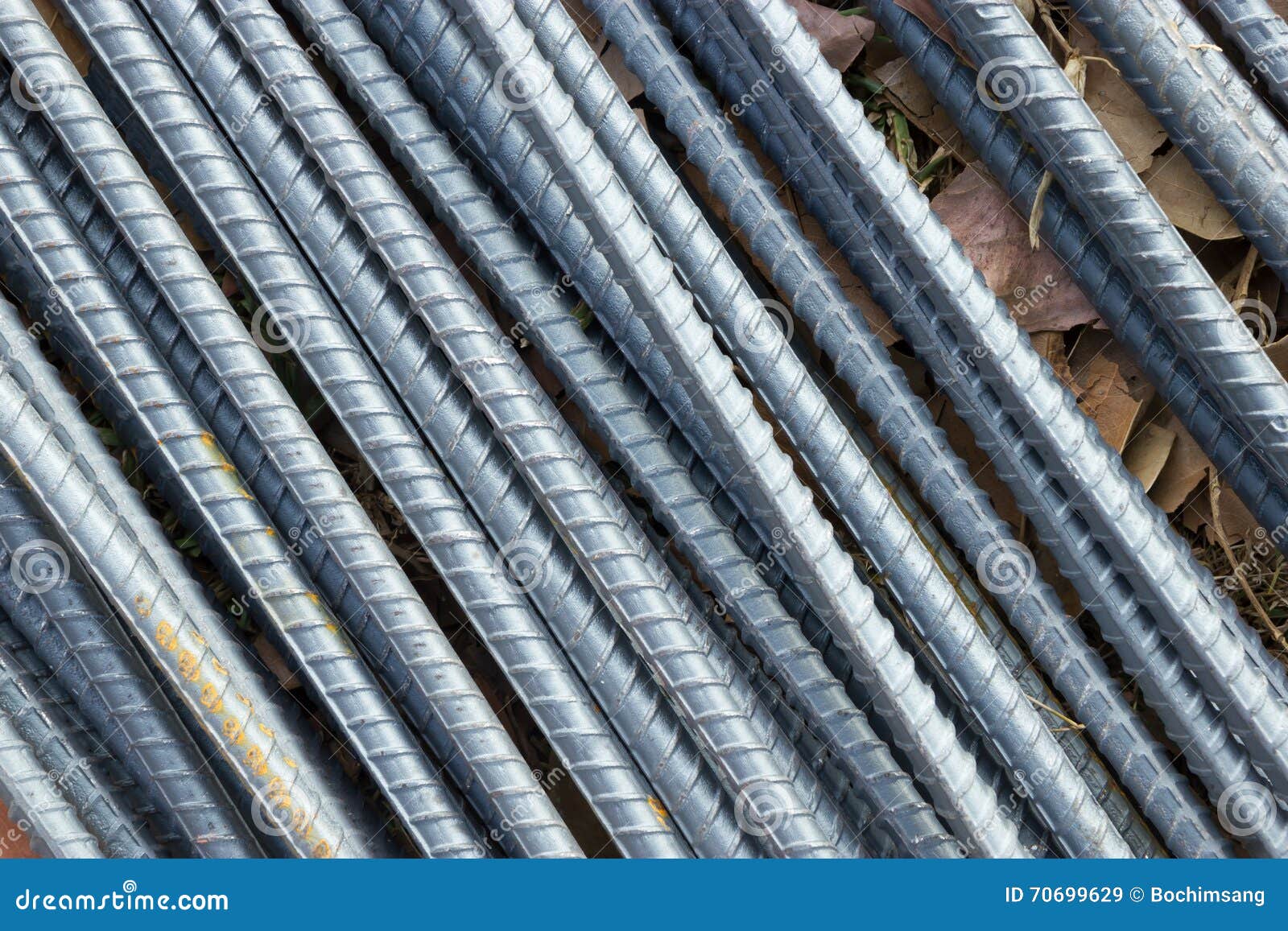 Steel Rods for Construction Stock Image - Image of rebar, construct ...