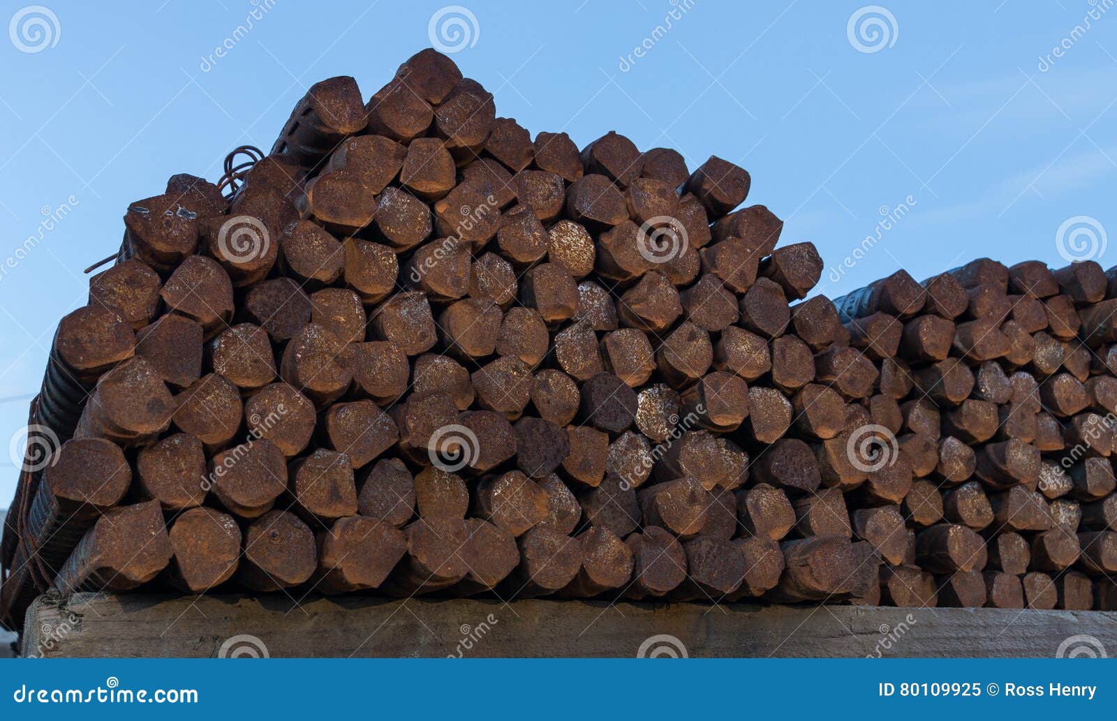 Steel Rods Ends stock image. Image of rust, rods, industrial - 80109925