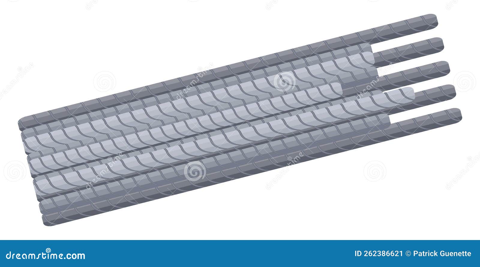 Steel rods, icon stock vector. Illustration of frame - 262386621