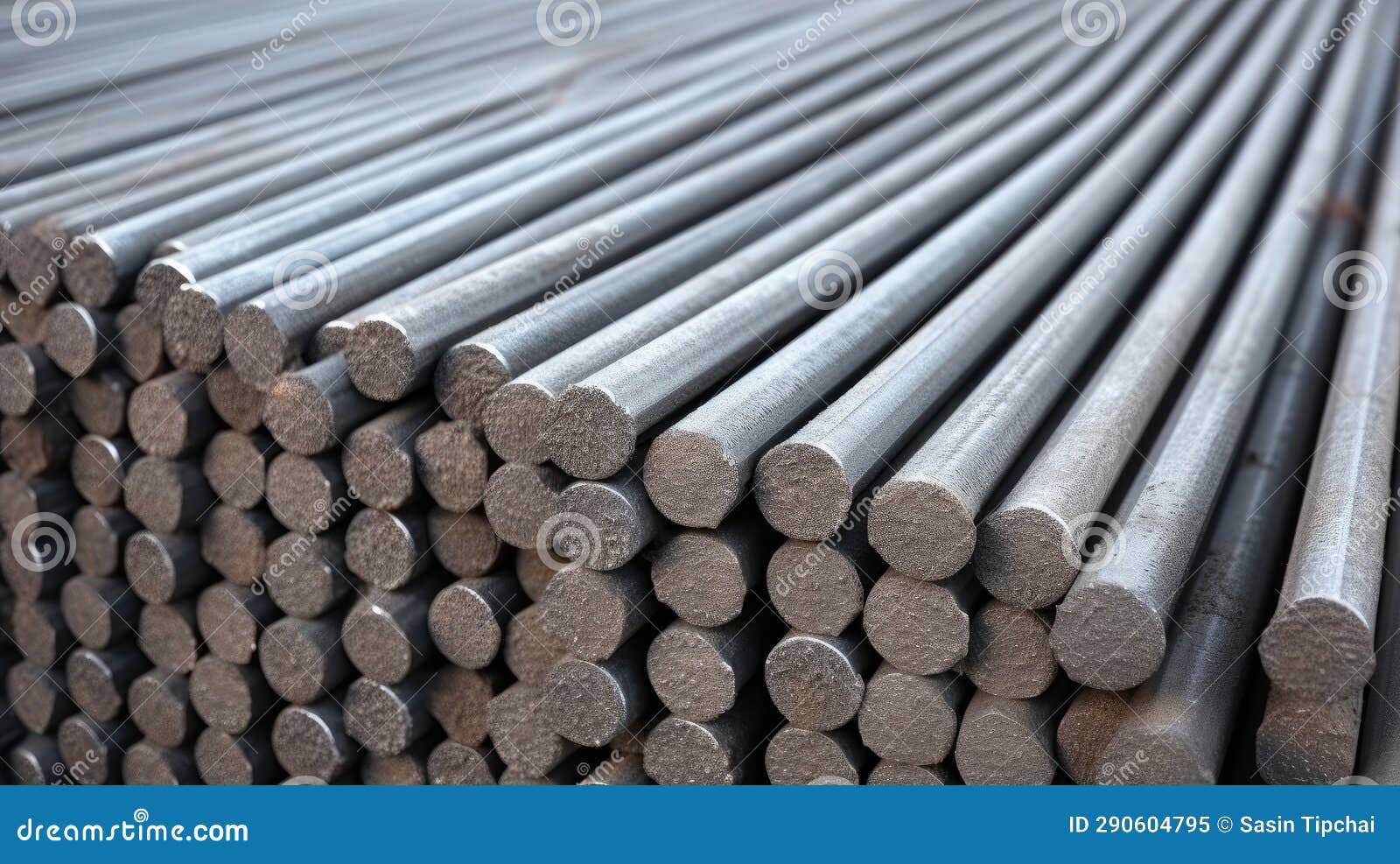 Steel Rods for Reinforcing Concrete in the Warehouse Stock Image ...