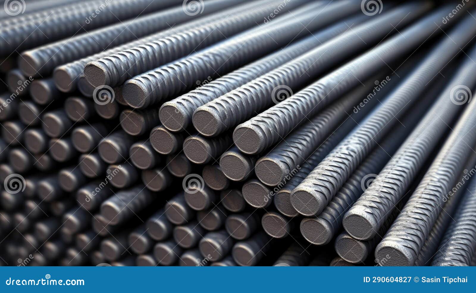 Steel Rods for Reinforcing Concrete in the Warehouse Stock Image ...