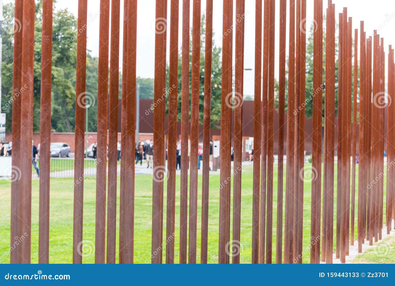 Steel Rods in Side of the Berlin Wall Memorial Editorial Stock Photo ...
