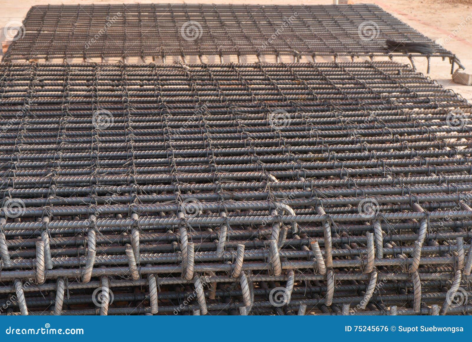 Steel Rods Used in Reinforce Concrete Stock Photo - Image of ...