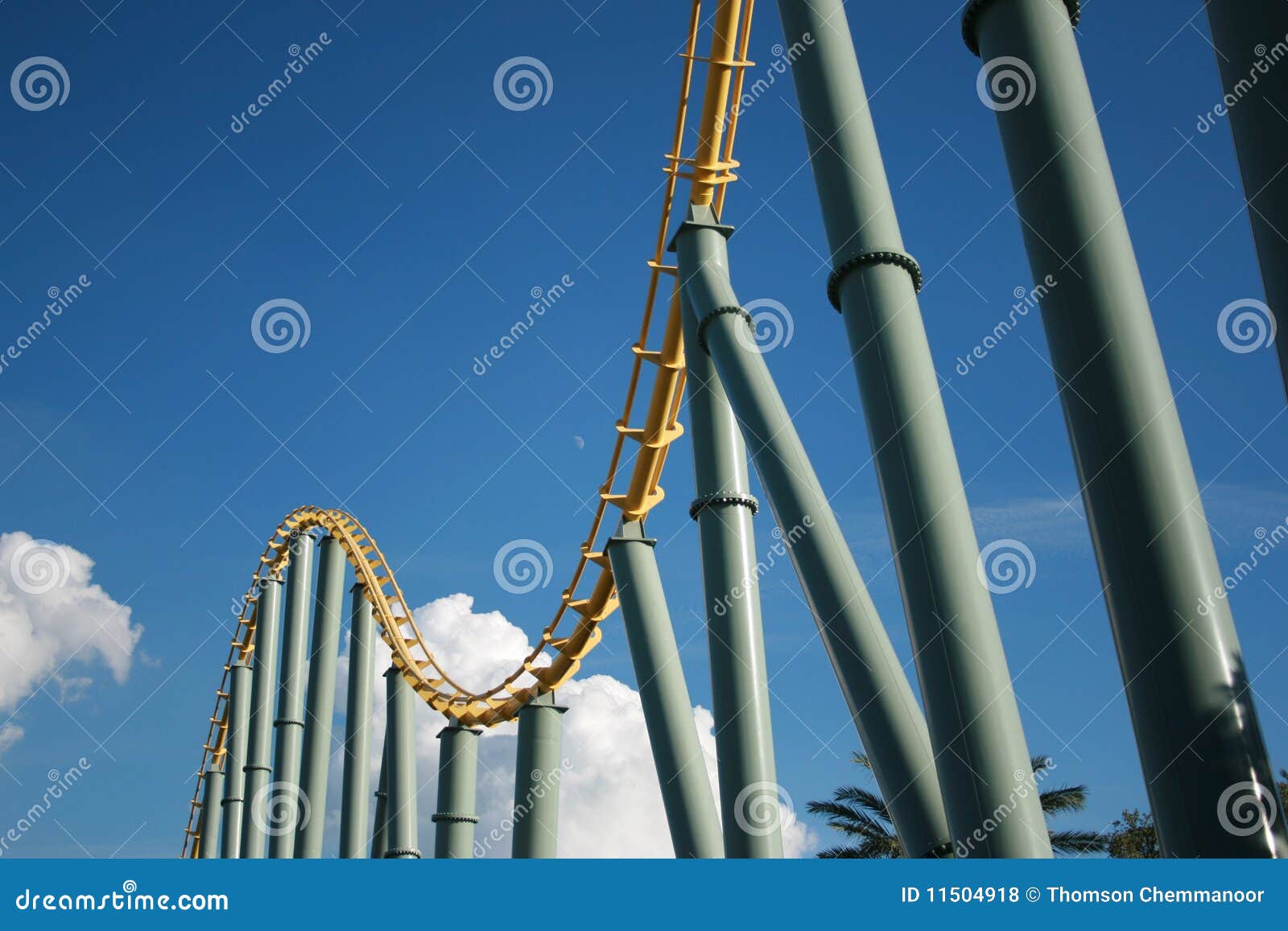 Steel roller coaster stock photo. Image of amusement - 11504918