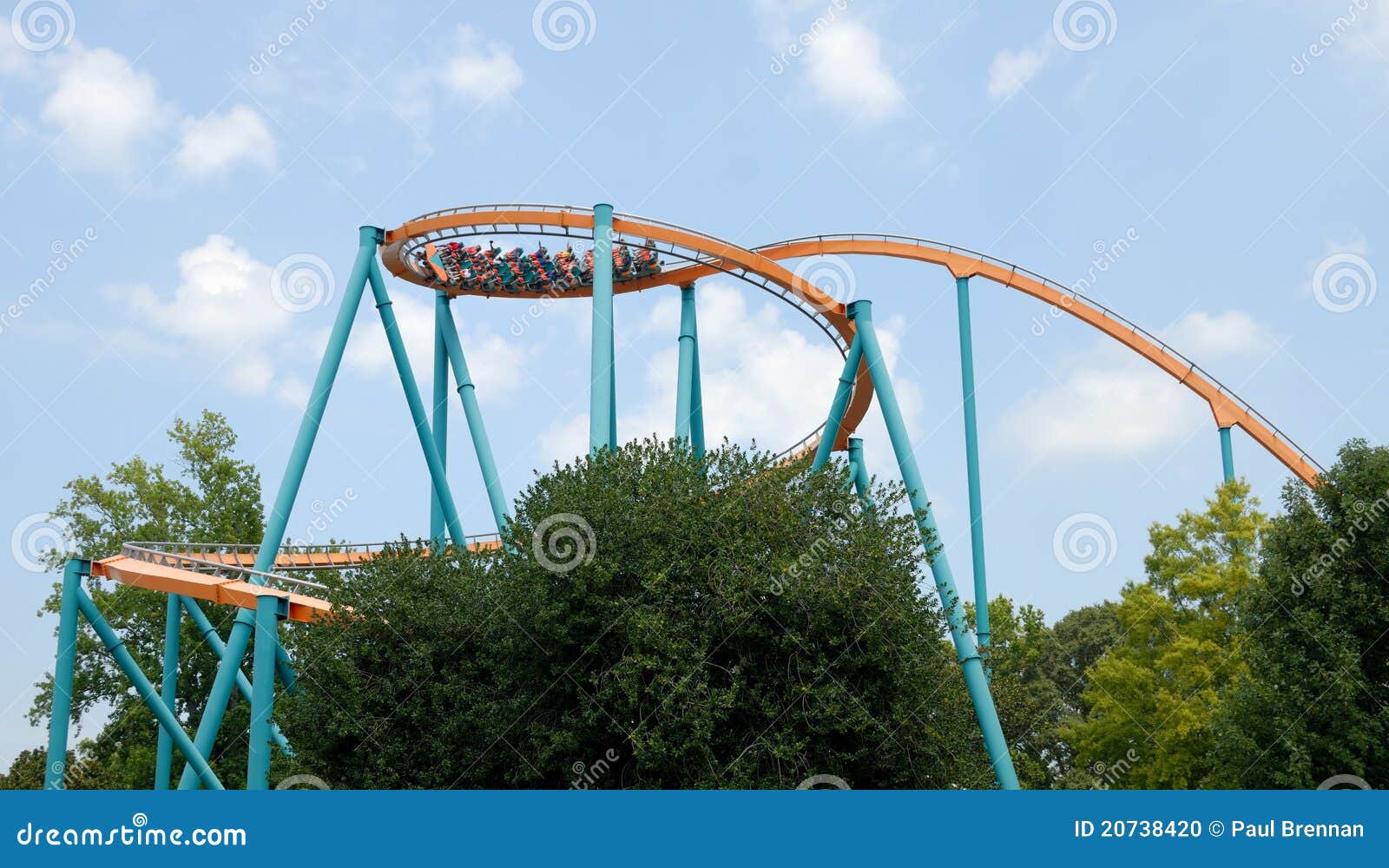 Steel roller coaster stock photo. Image of amusement - 20738420