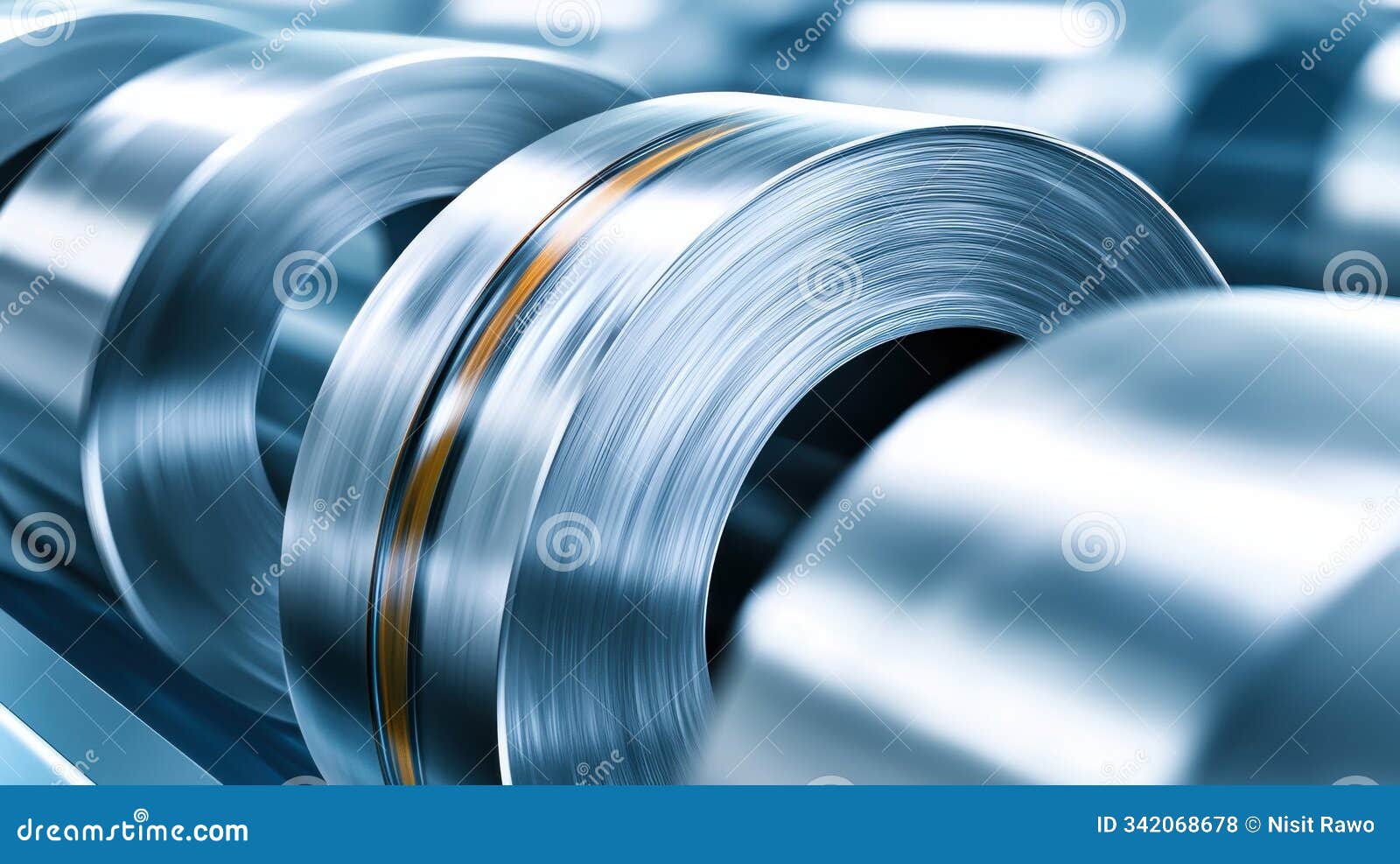 Steel Rolling Mill Process Illustration in 3D Format Stock Illustration ...