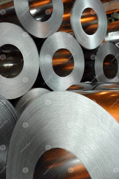 Steel rolls stock photo. Image of warehouse, roll, iron - 7778110