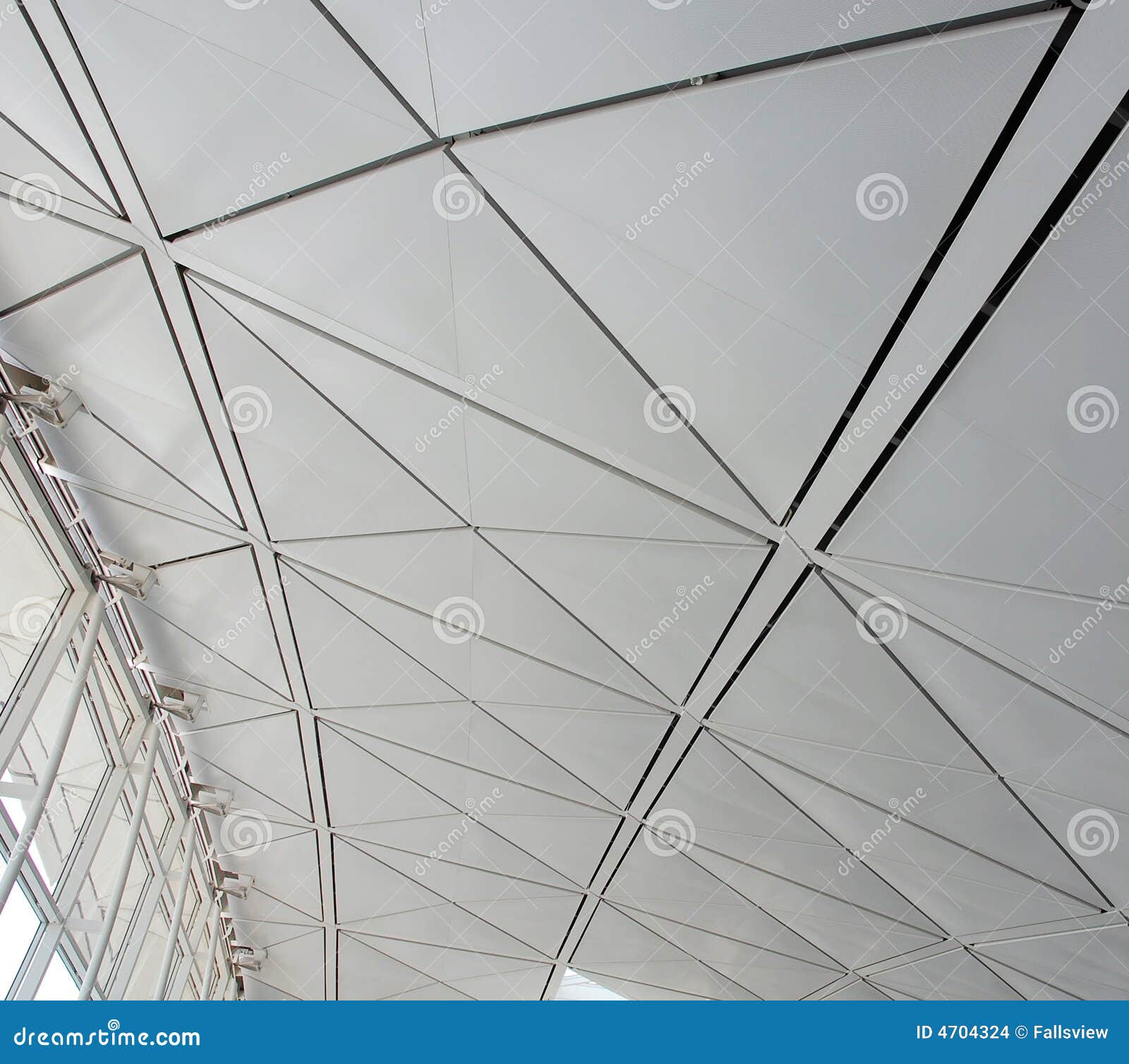 Steel roof structure stock photo. Image of lines, elements - 4704324