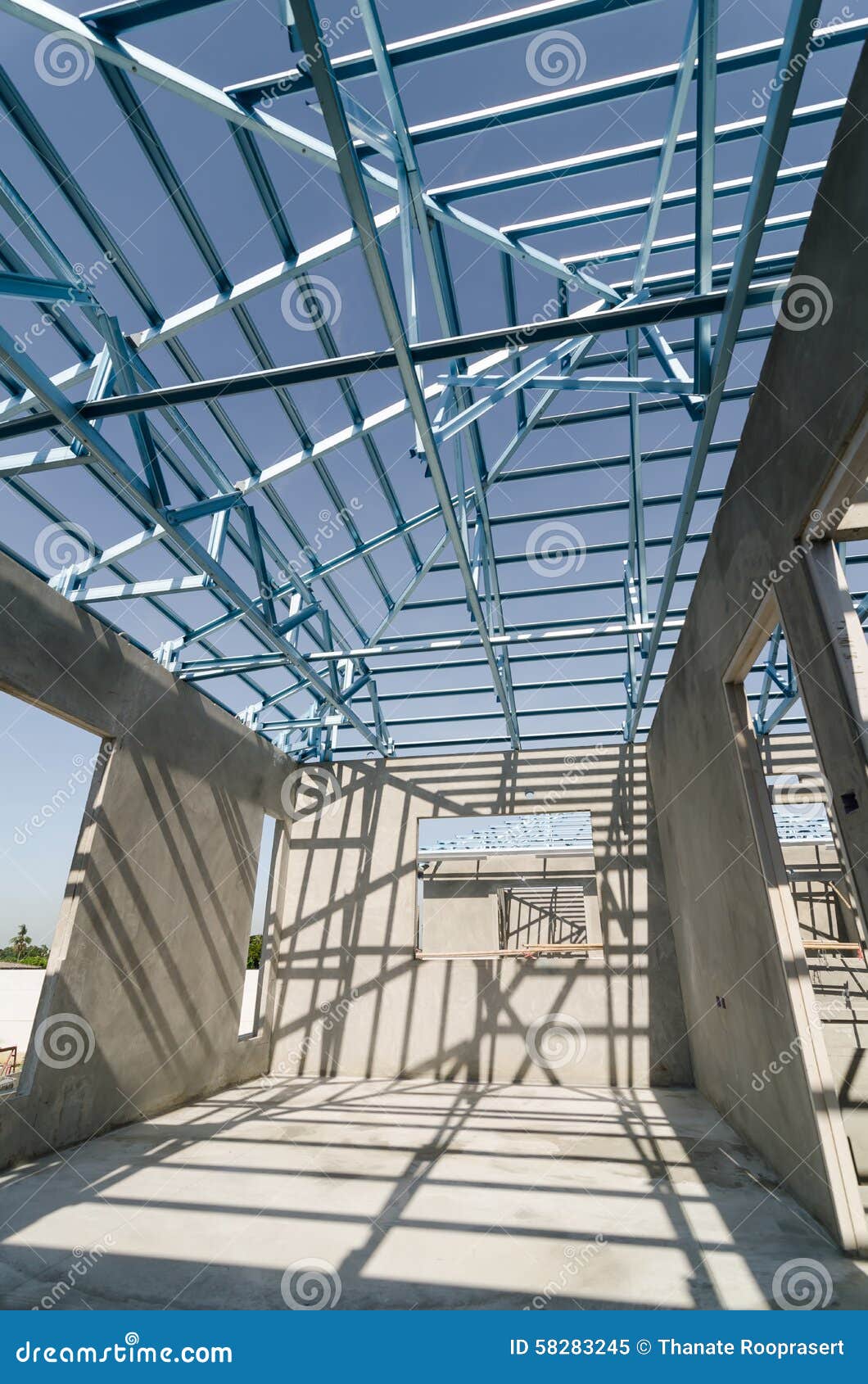 Steel Roof-08 stock image. Image of construction, steel - 58283245