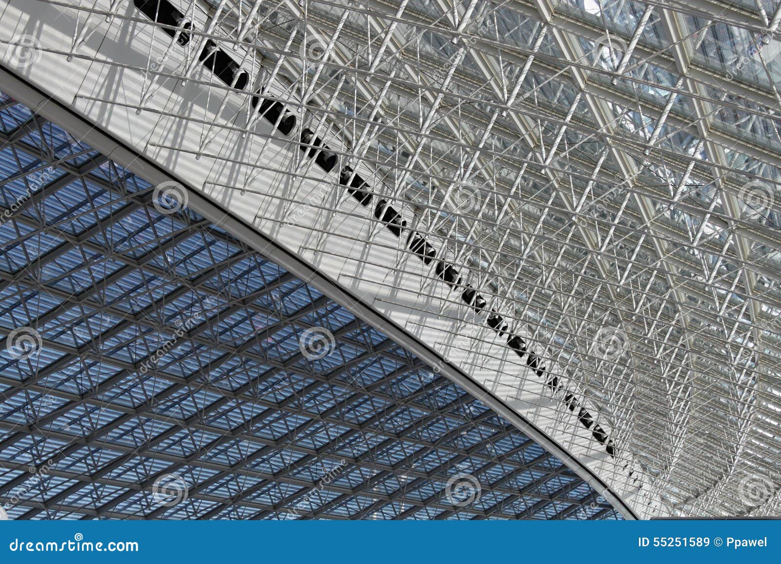Steel roof structure stock image. Image of glass, architecture - 55251589