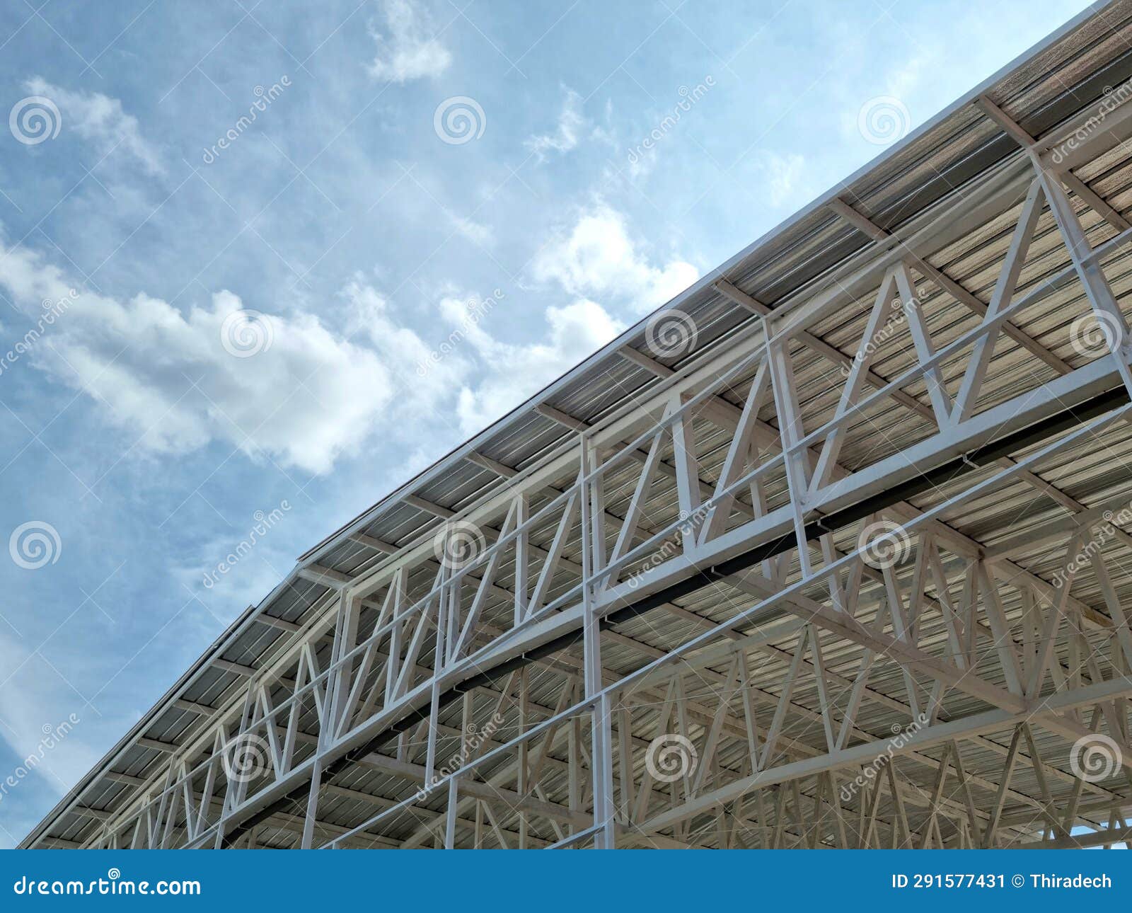 Steel Roof Structure Objects on Technology, Architecture Stock Image ...