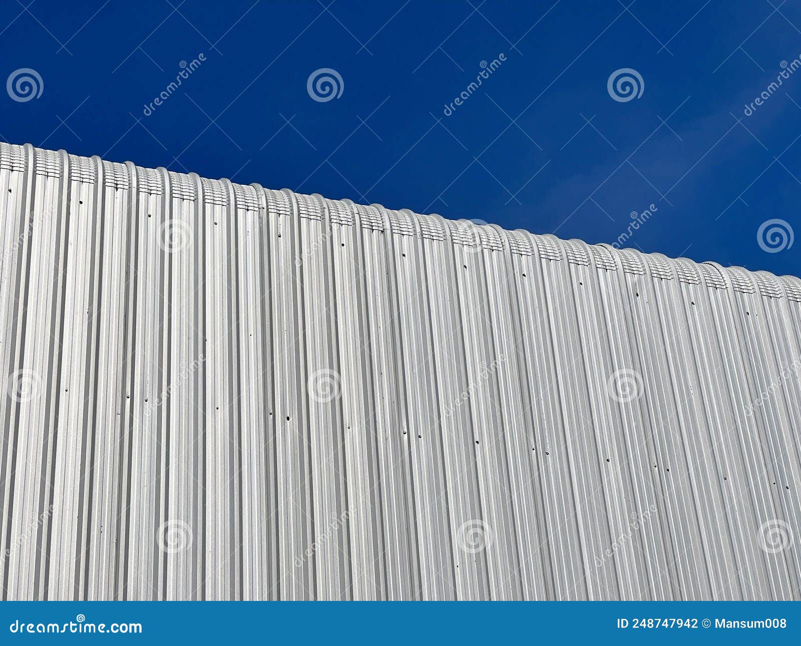 Steel roof texture stock photo. Image of wall, metal - 248747942