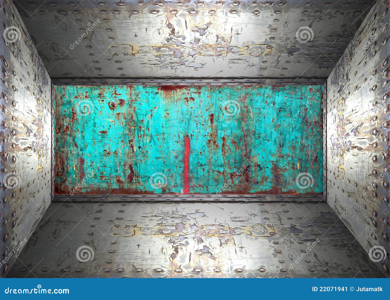 Steel room stock illustration. Illustration of dirt, grungy - 22071941