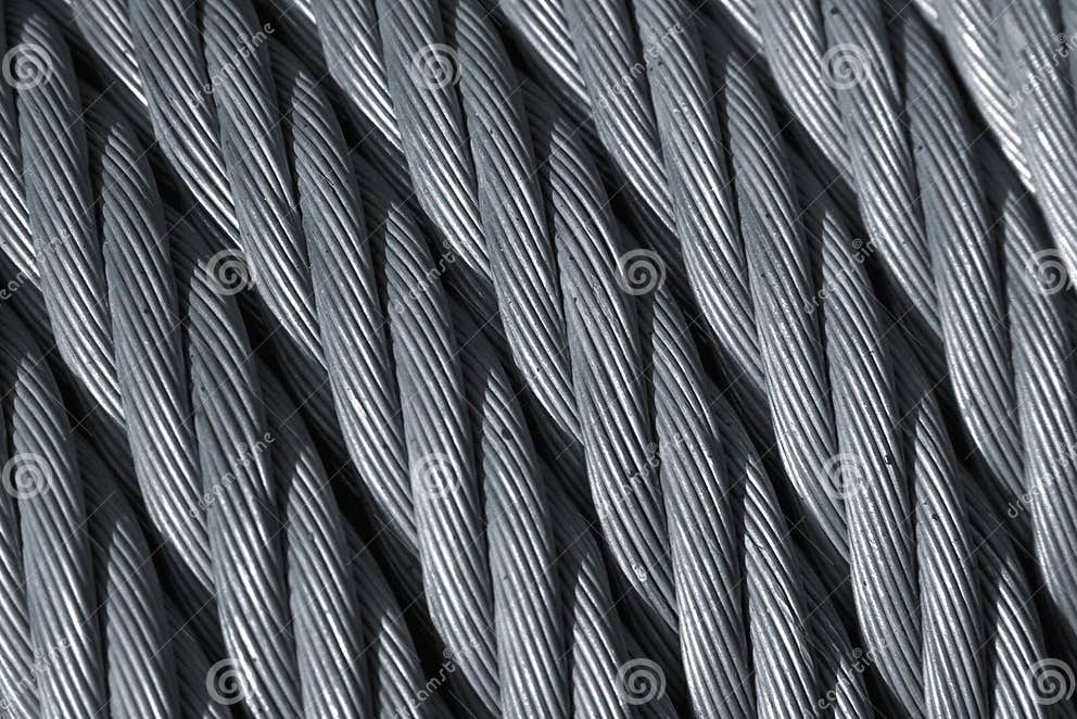 Steel rope stock image. Image of metal, close, spool, industry - 4335957