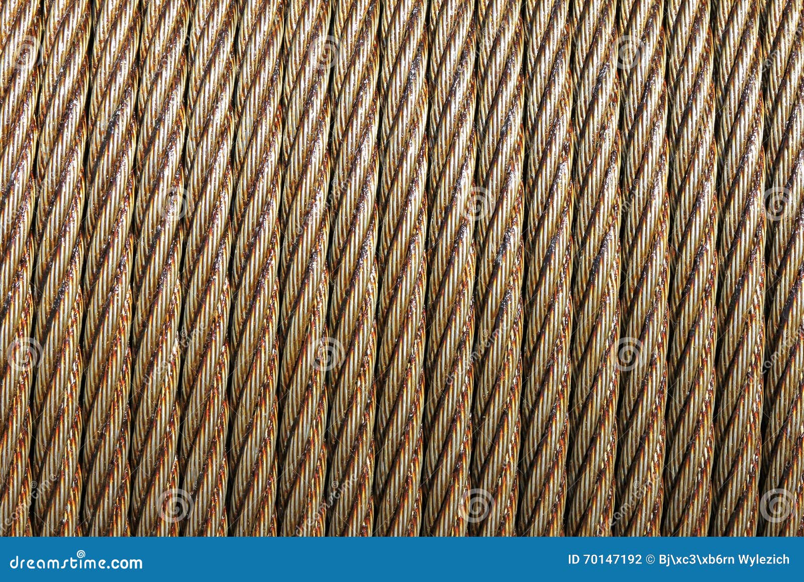 Steel rope stock photo. Image of twisted, wound, rolled - 70147192