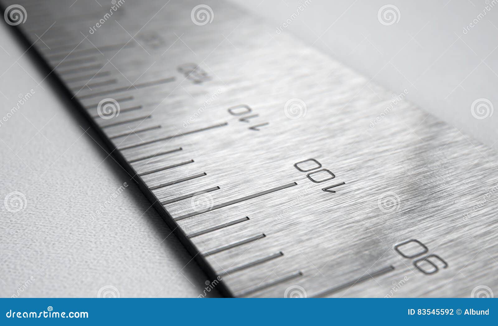 Steel Ruler Closeup stock illustration. Illustration of hole - 83545592