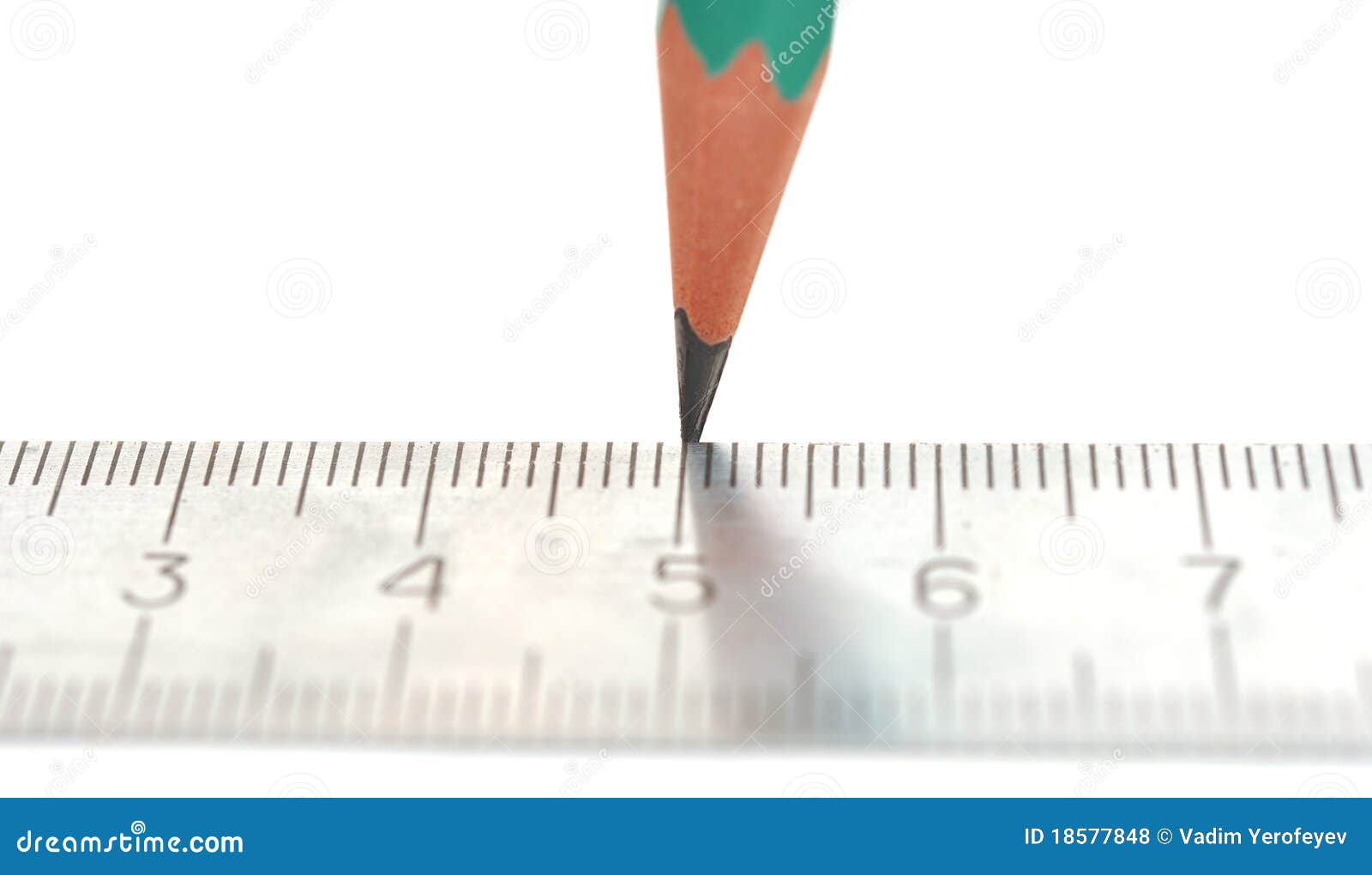 Steel Pencil And Ruler Royalty-Free Stock Photography | CartoonDealer ...