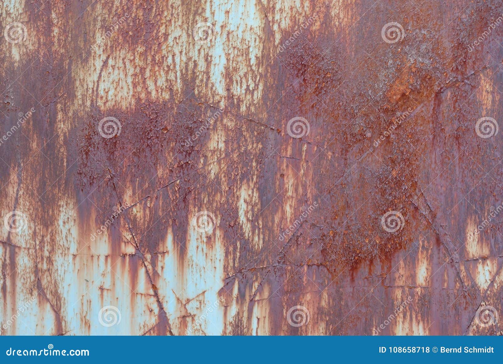 Steel with Rust and Colour Gradient Stock Photo - Image of wall ...