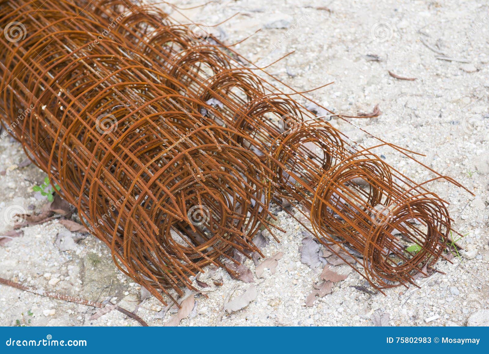 Steel with Rust in a Construction Site Stock Image - Image of iron ...