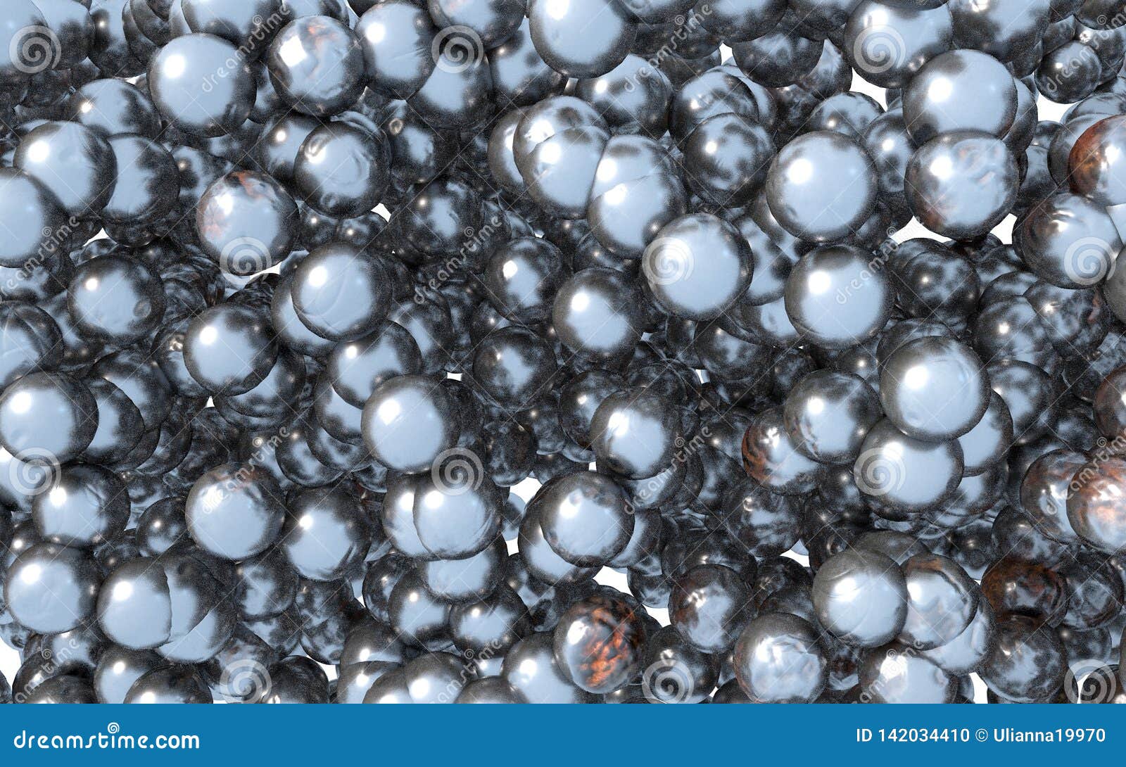 Steel Rusty Ball 3d Illustration Texture Stock Illustration ...