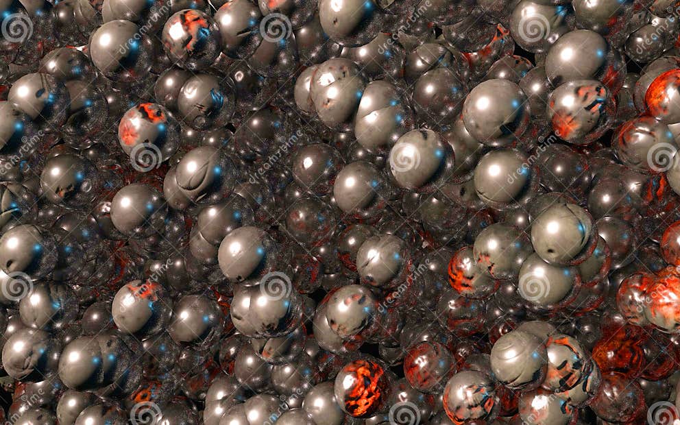 Steel Rusty Ball 3d Illustration Texture Render Stock Illustration ...