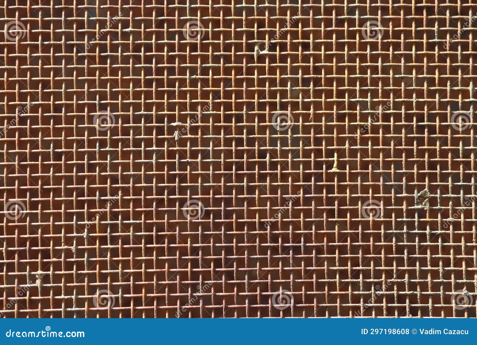 Steel Rusty Mesh with Small Mesh of Thin Wire Close-up Shot Stock Photo ...