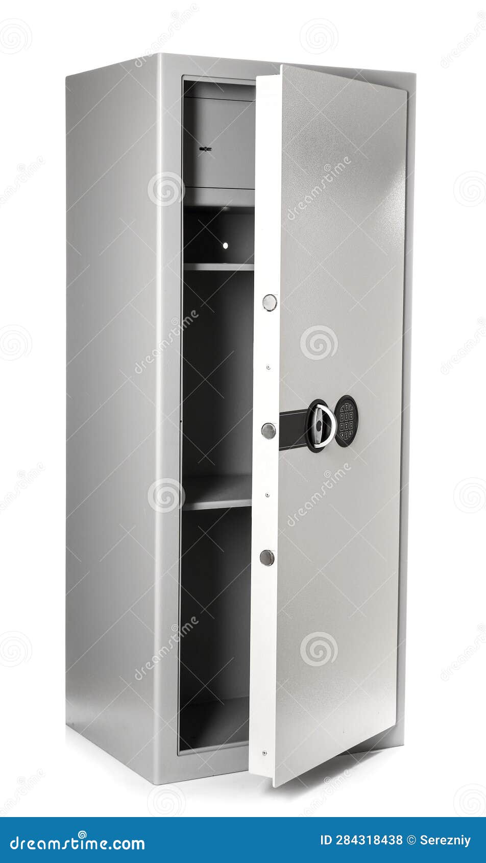 Modern Safe on White Background Stock Photo - Image of finance, keeping ...