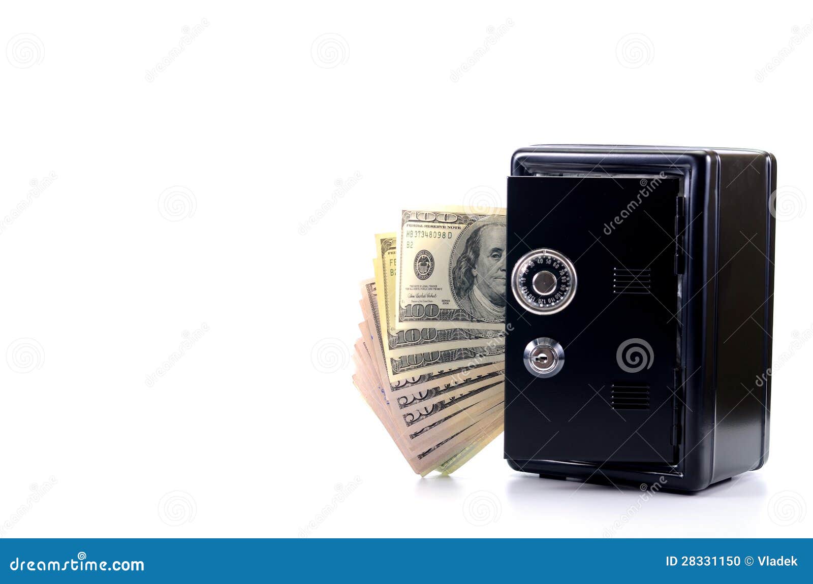 Steel Safe with Money , Money Saving Concept Stock Photo - Image of ...