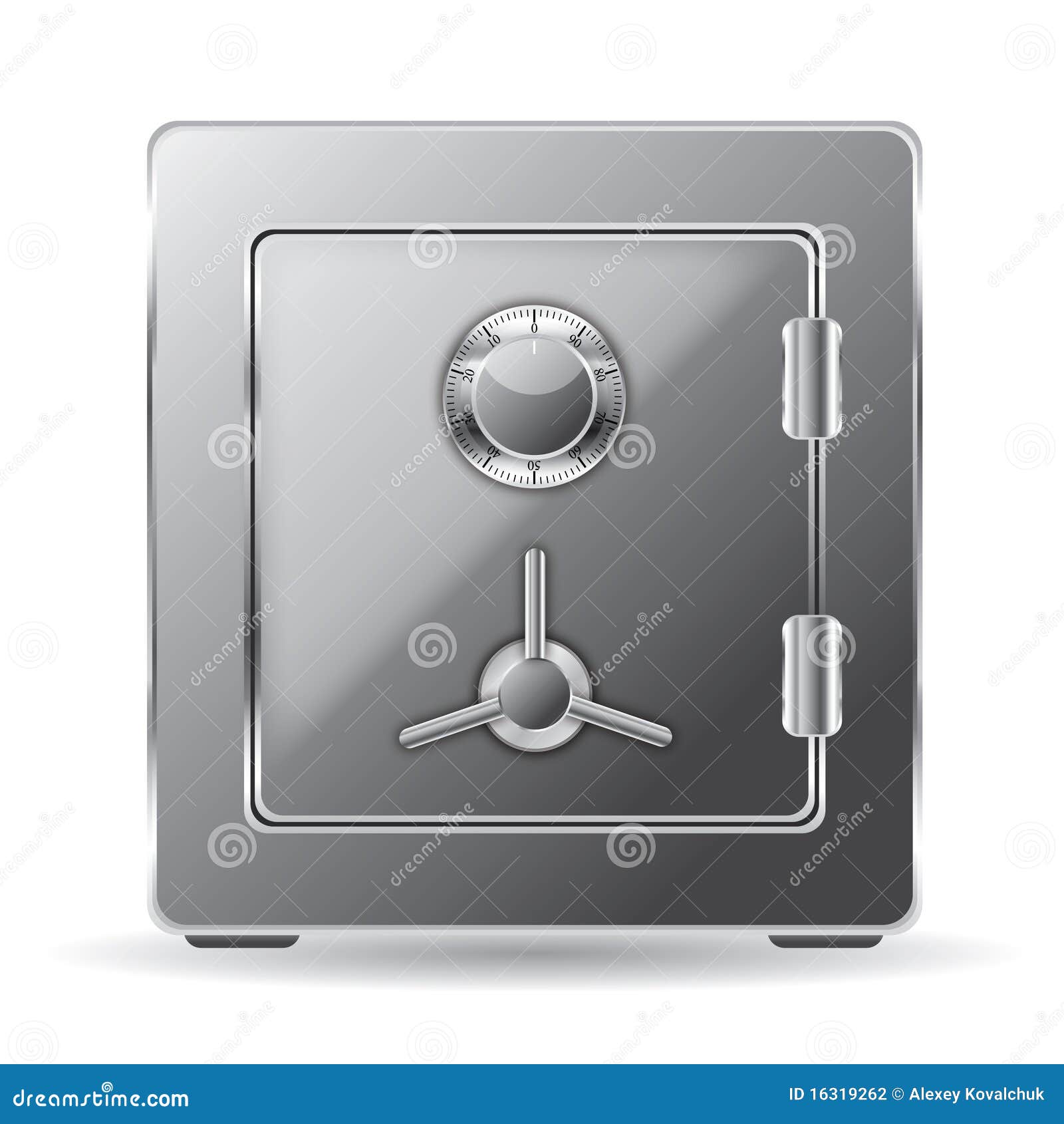 Steel safe vector stock vector. Illustration of vector - 16319262