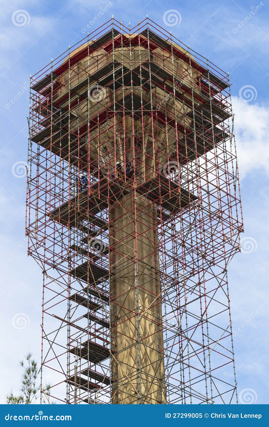 Steel Scaffolding Tower editorial image. Image of reservoir - 27299005