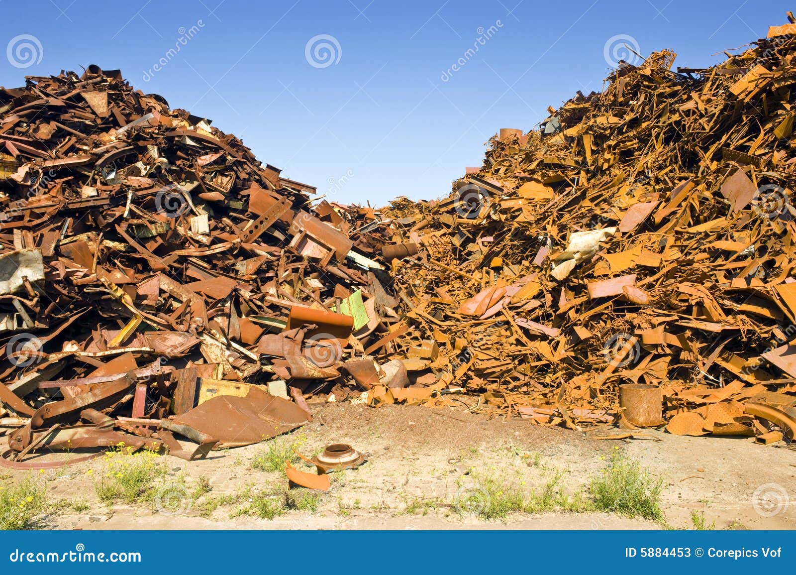 Steel Scrap Heap stock image. Image of industrial, disposal - 5884453
