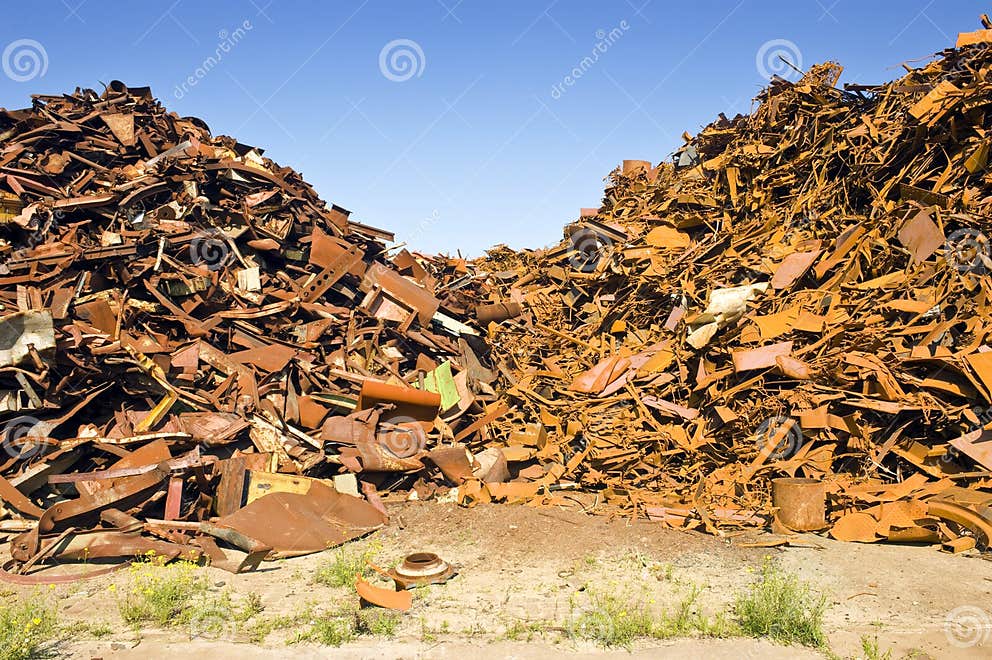 Steel Scrap Heap stock image. Image of industrial, disposal - 5884453