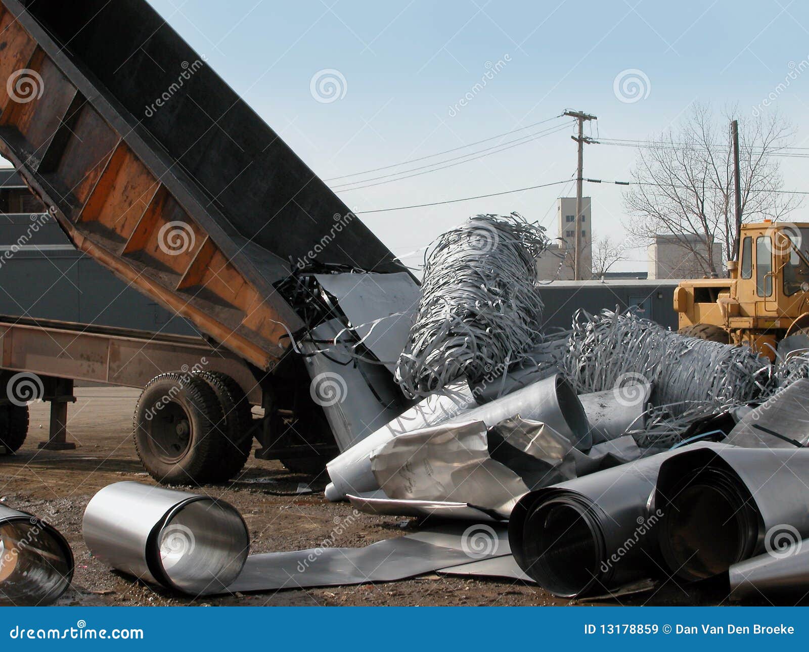 Steel scrap in junk yard stock image. Image of rust, recycle - 13178859