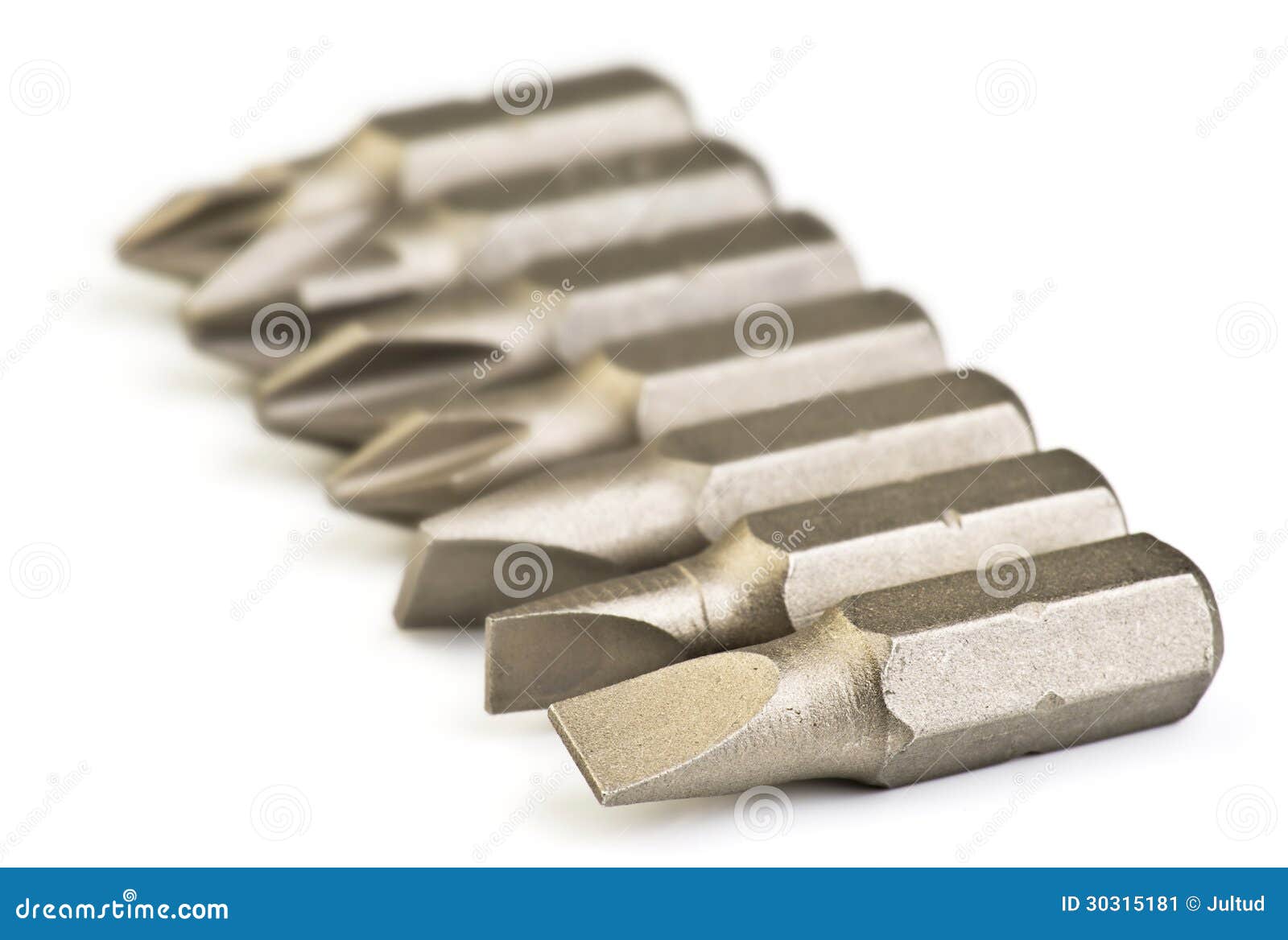 Steel screwdriver tips stock image. Image of mini, pocket - 30315181