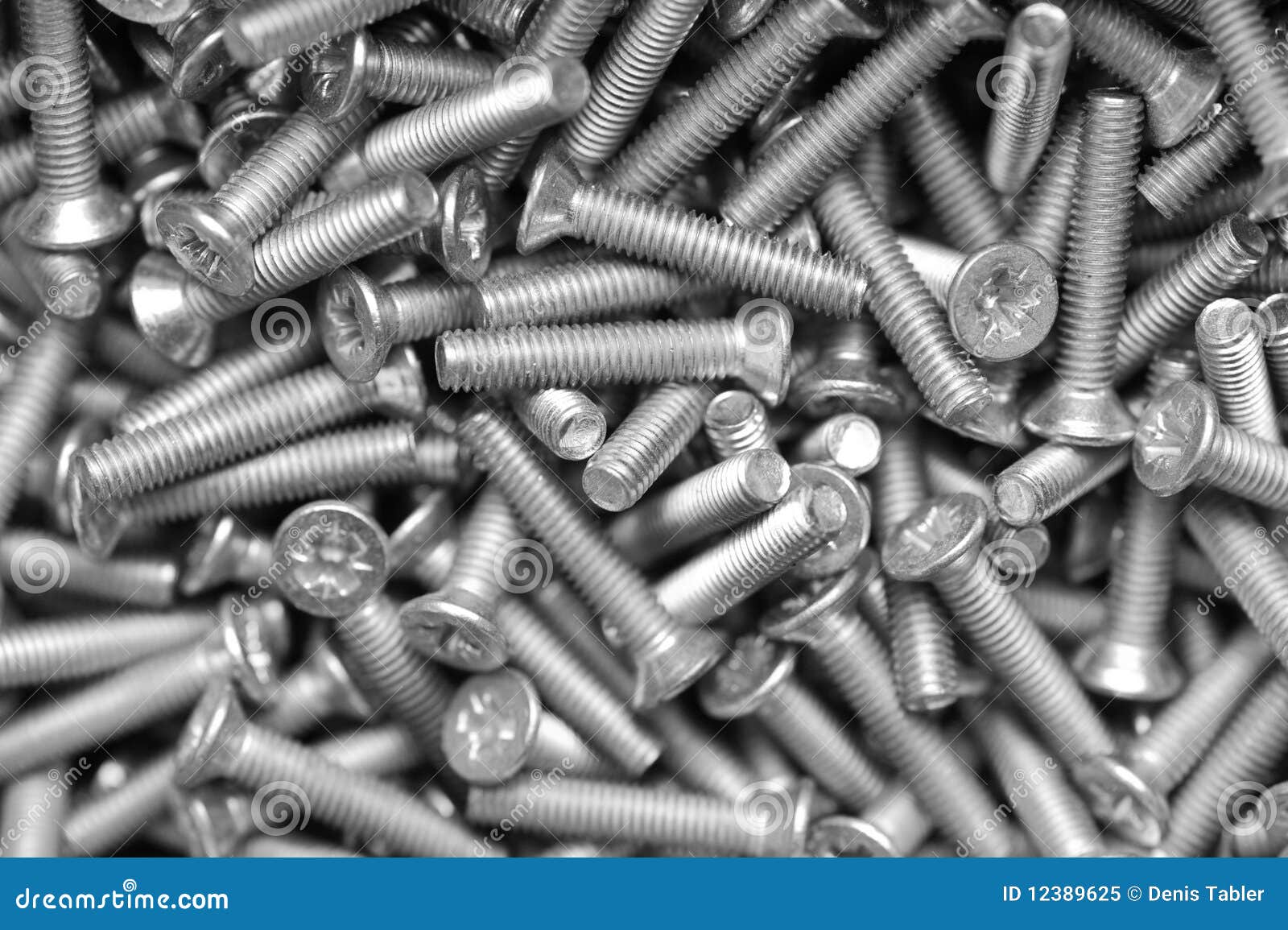 Steel screws stock image. Image of heap, threaded, small - 12389625