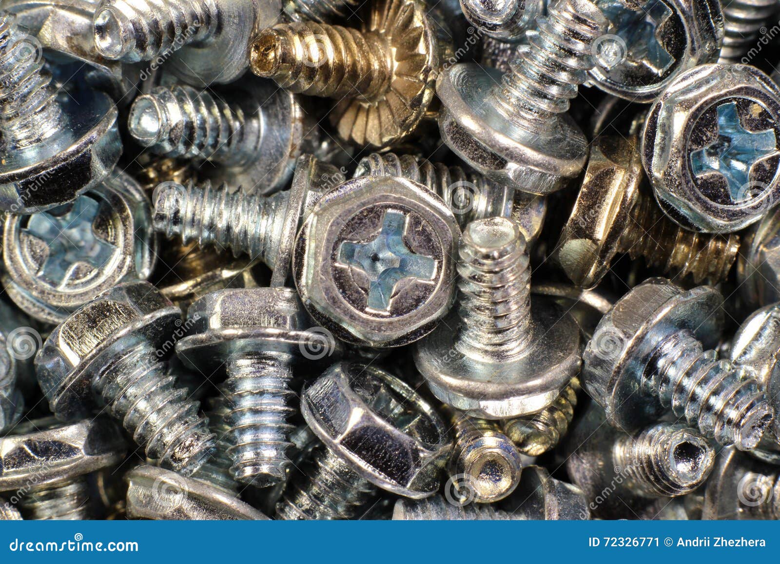 Steel Screws for Personal Computer Case Stock Image - Image of mechanic ...