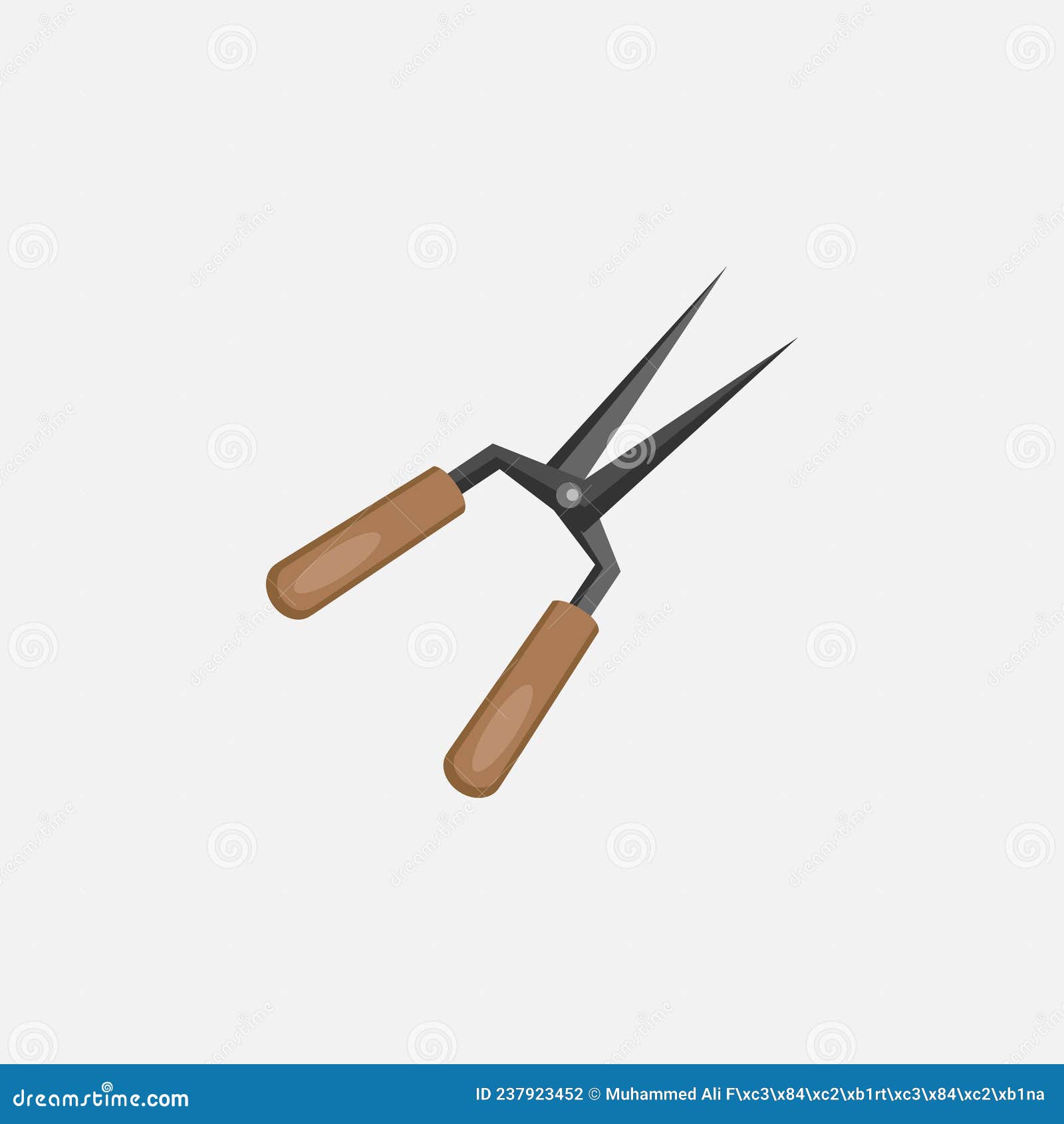 Steel Shear Icon, Flat Style. - Vector Stock Vector - Illustration of ...