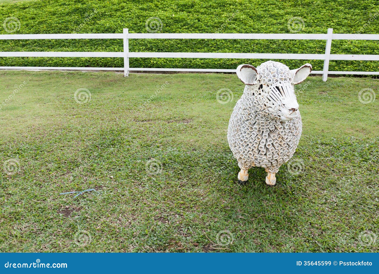 Steel sheep stock image. Image of sheep, garden, animal - 35645599