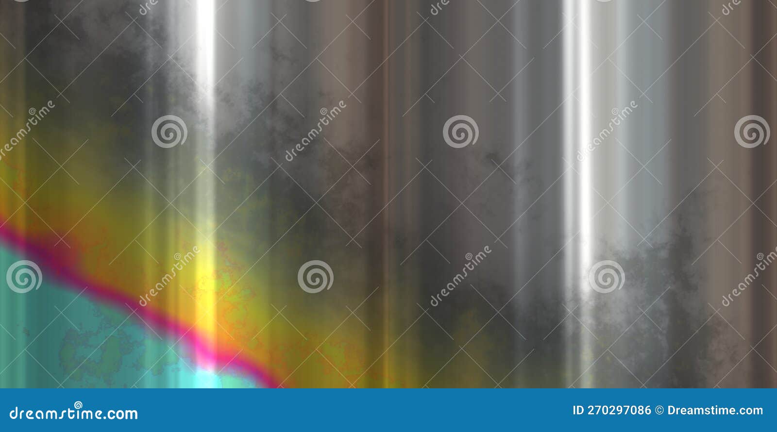 Steel Sheet with Color Distortion from Overheating Texture. Metallic ...