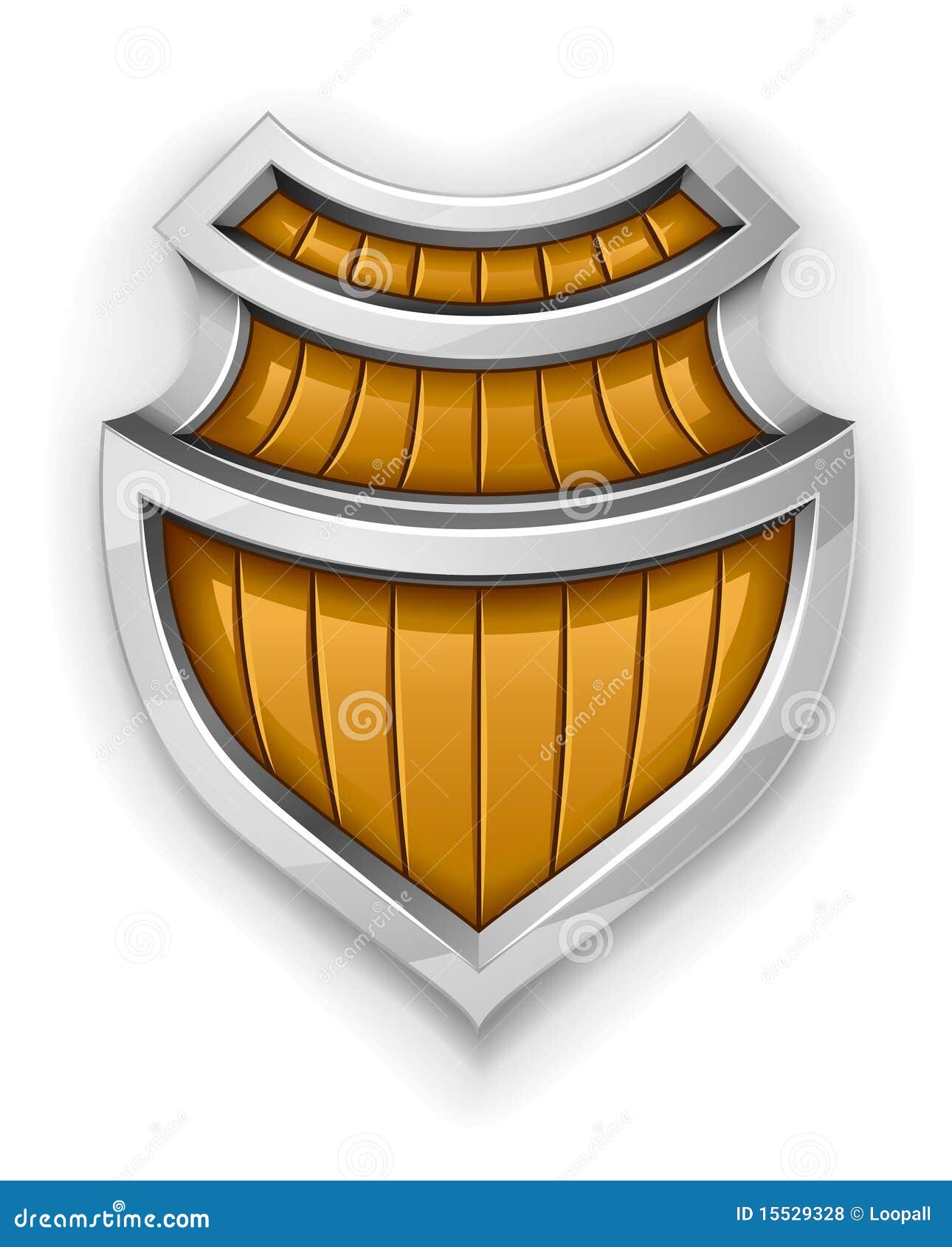 Steel Shield As Symbol of Safety and Protection Stock Vector ...