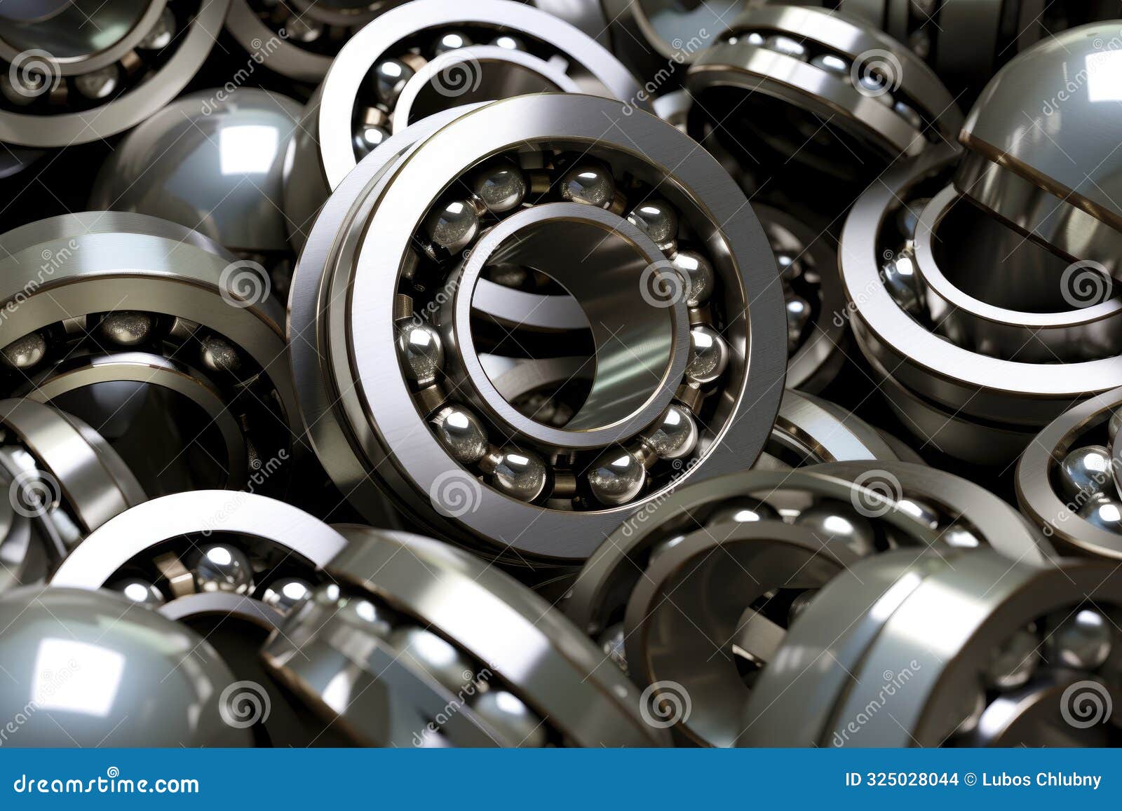 Bearings Industry Logo With Text. Ball Bearings Sign. Cartoon Vector ...