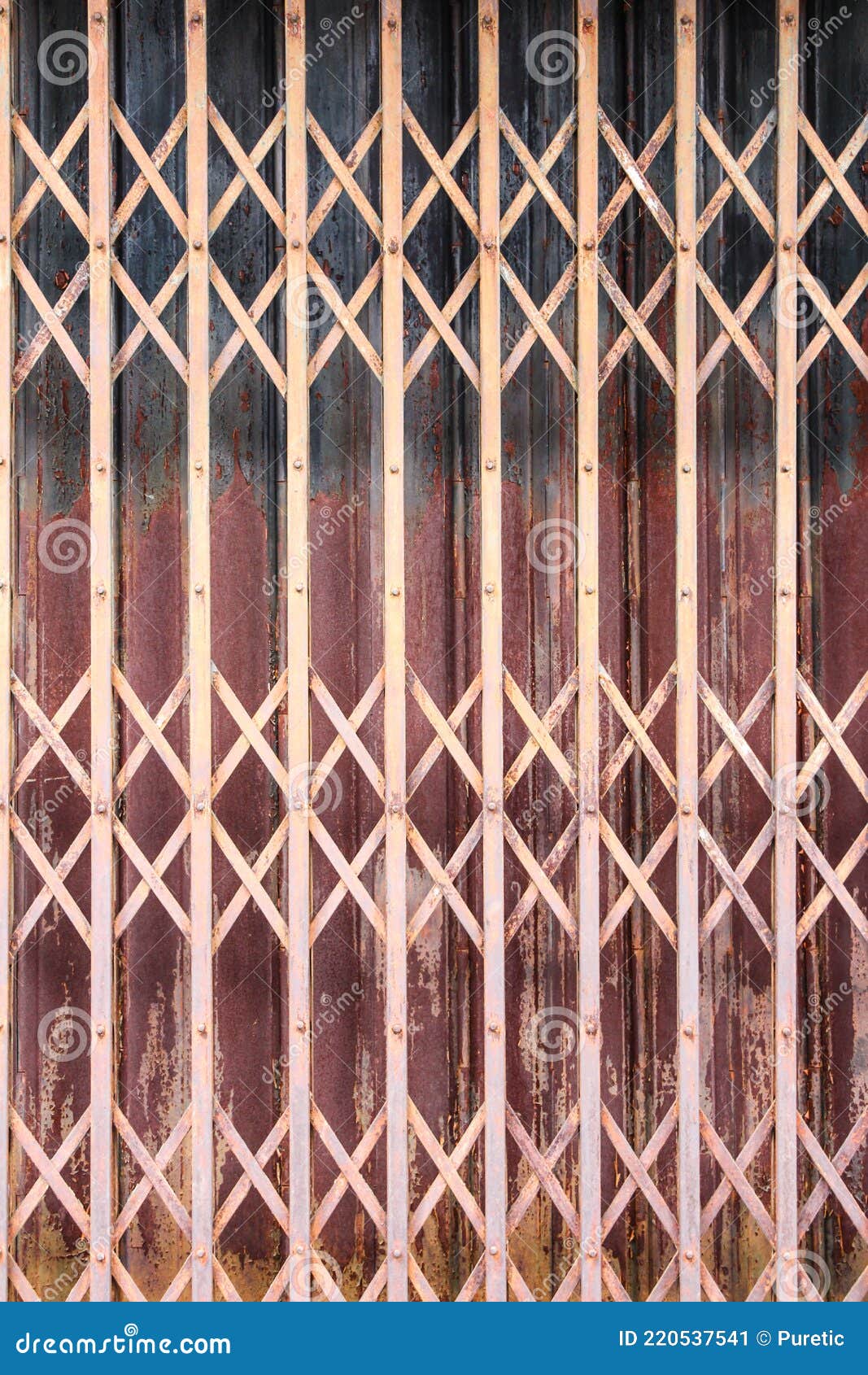 Steel Sliding Door. Old Sliding Door. Stock Image - Image of pattern ...