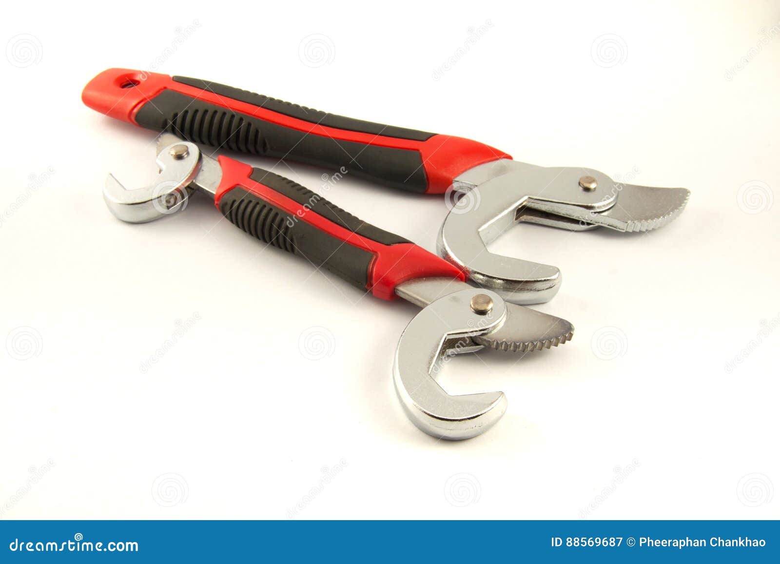 Steel Spanner On White Background Royalty-Free Stock Image ...